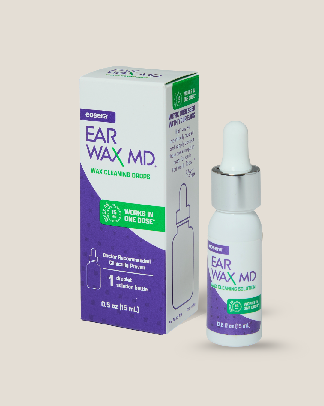 eosera® EAR WAX MD® - Ear Wax Cleaning Drops for Ear Wax Removal