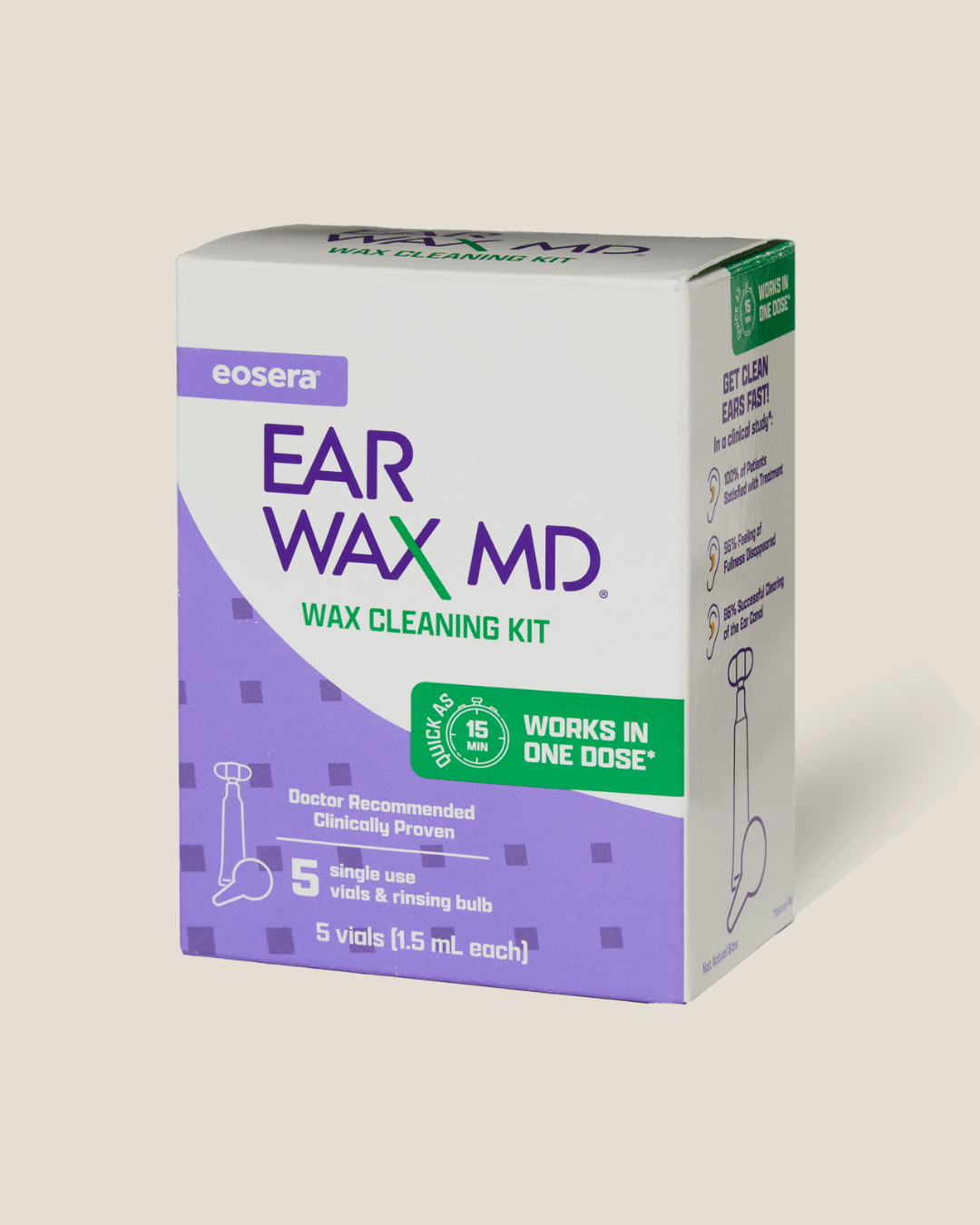 eosera® EAR WAX MD® Kit | Ear Wax Cleaning Drops and Bulb Kit