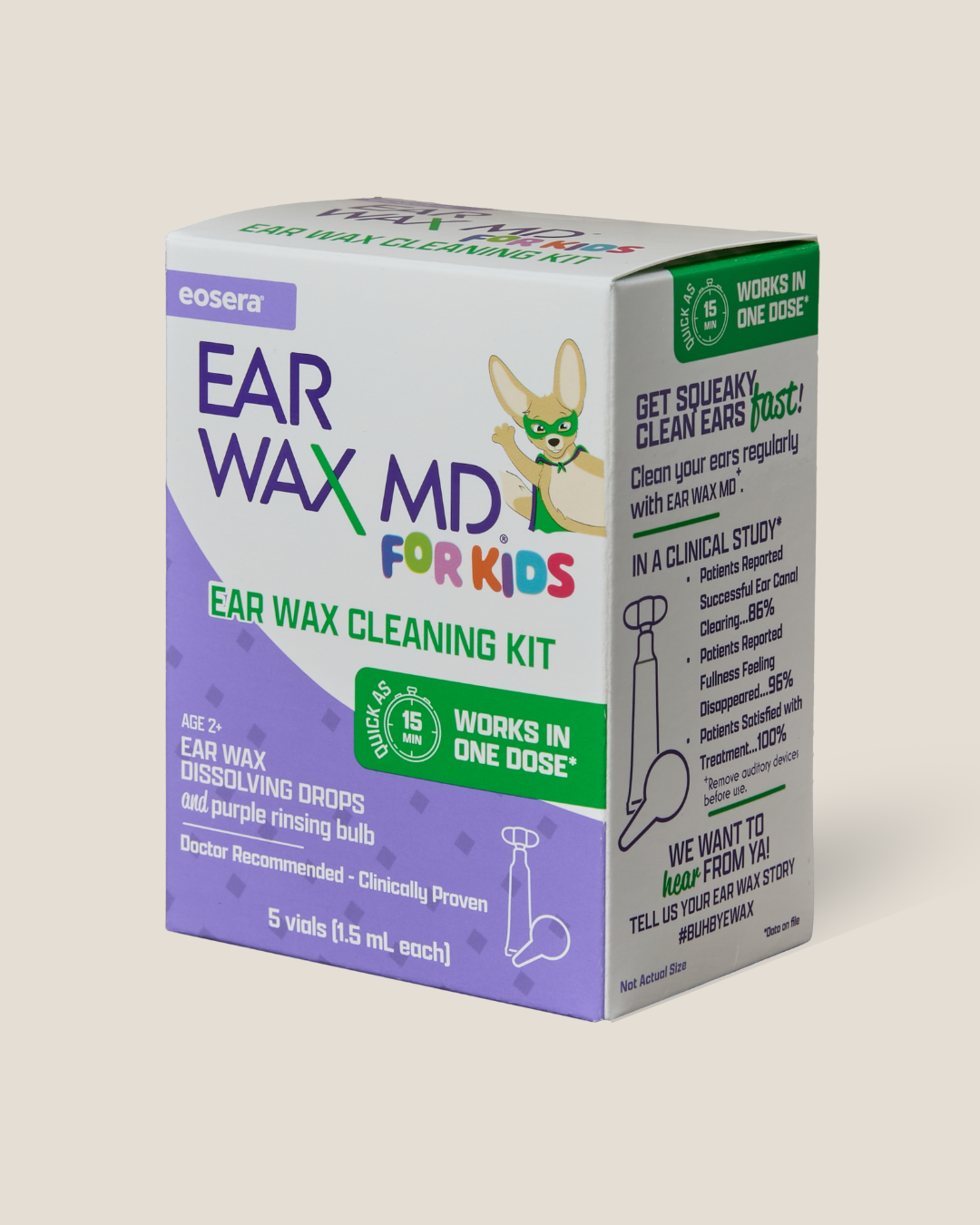 eosera® EAR WAX MD® for Kids Ear Wax Cleaning Kit